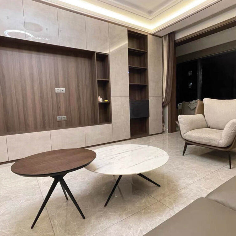 Bàn Sofa, Bàn Trà Mặt Gỗ Chân Thép Catherin | SMLIFE.vn