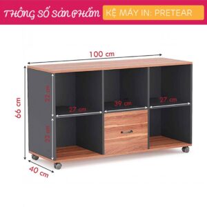 SMLIFE | Kệ để Máy In Gỗ MDF Pretear